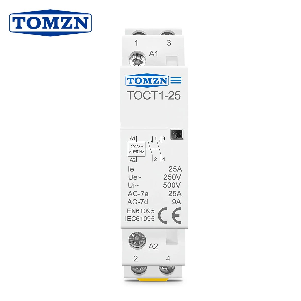 Контактор TOMZN TOCT1 25A 24V 2NO