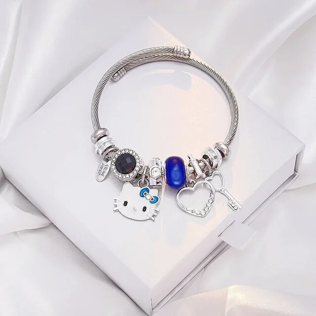 Новинка, милый браслет, милые аксессуары для аниме, парный регулируемый браслет с кристаллами и бриллиантами, рождественские подарки для студентов