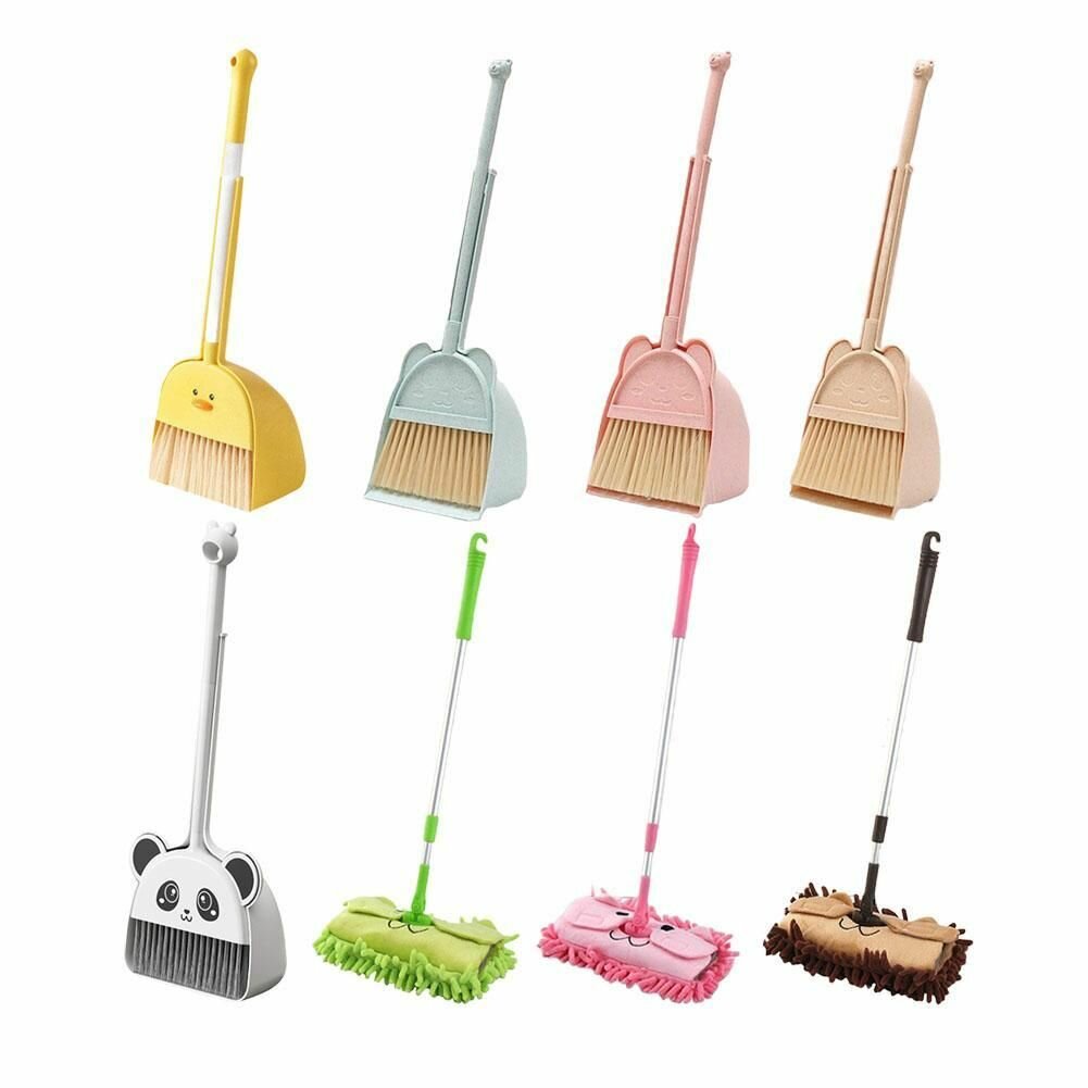 Детский веник, совок для мусора, набор швабр игрушек
