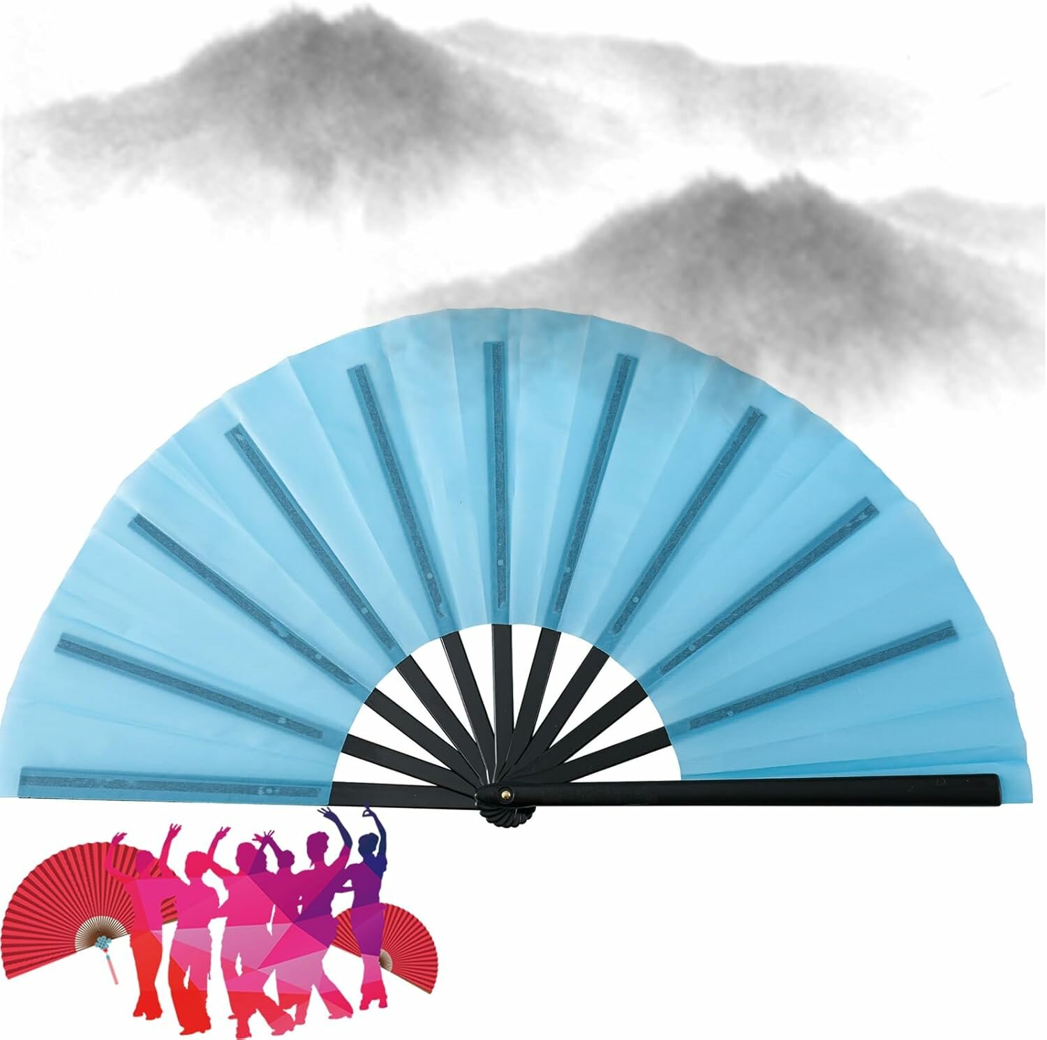 Портативный танцевальный веер Кунг-фу для танцев