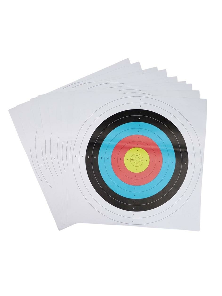 Набор мишеней для стрельбы из лука, 10 шт, 60 см, бумажные, цветная печать