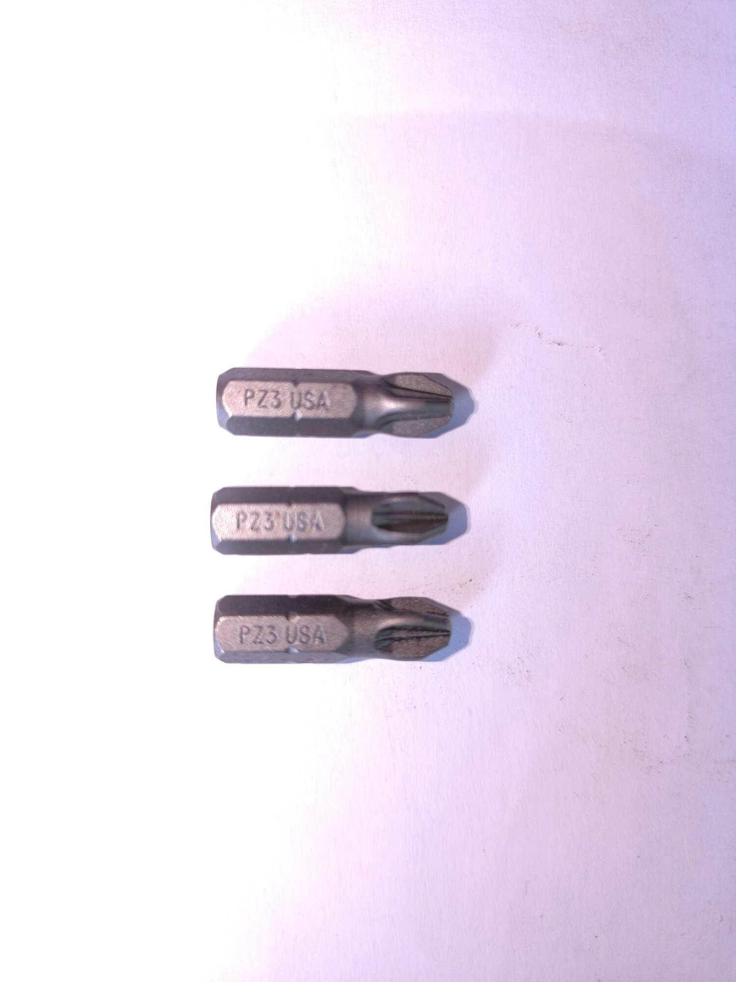 Биты набор PZ3х25 - 3шт. хвостовик 5/16" Magna США