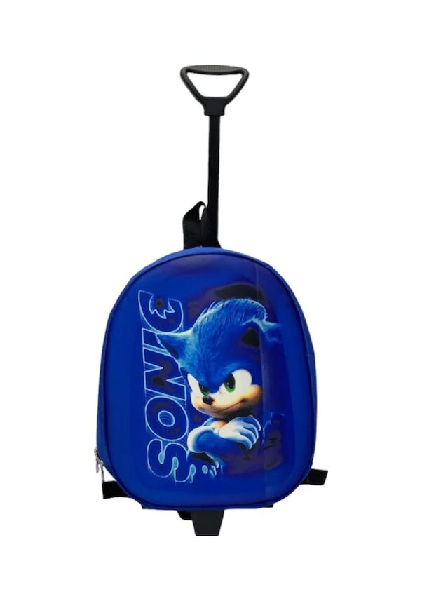 Детский чемодан-рюкзак Dzc Cousins Mall Sonic Nursery с тележкой и звуковыми колесами