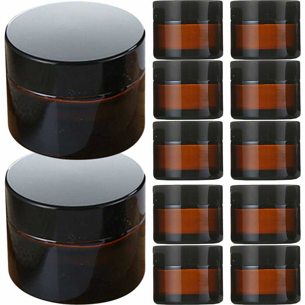 Прочный Стеклянный Набор Для Хранения Косметики 20 Емкостей Размером 3 5X3 5Cm