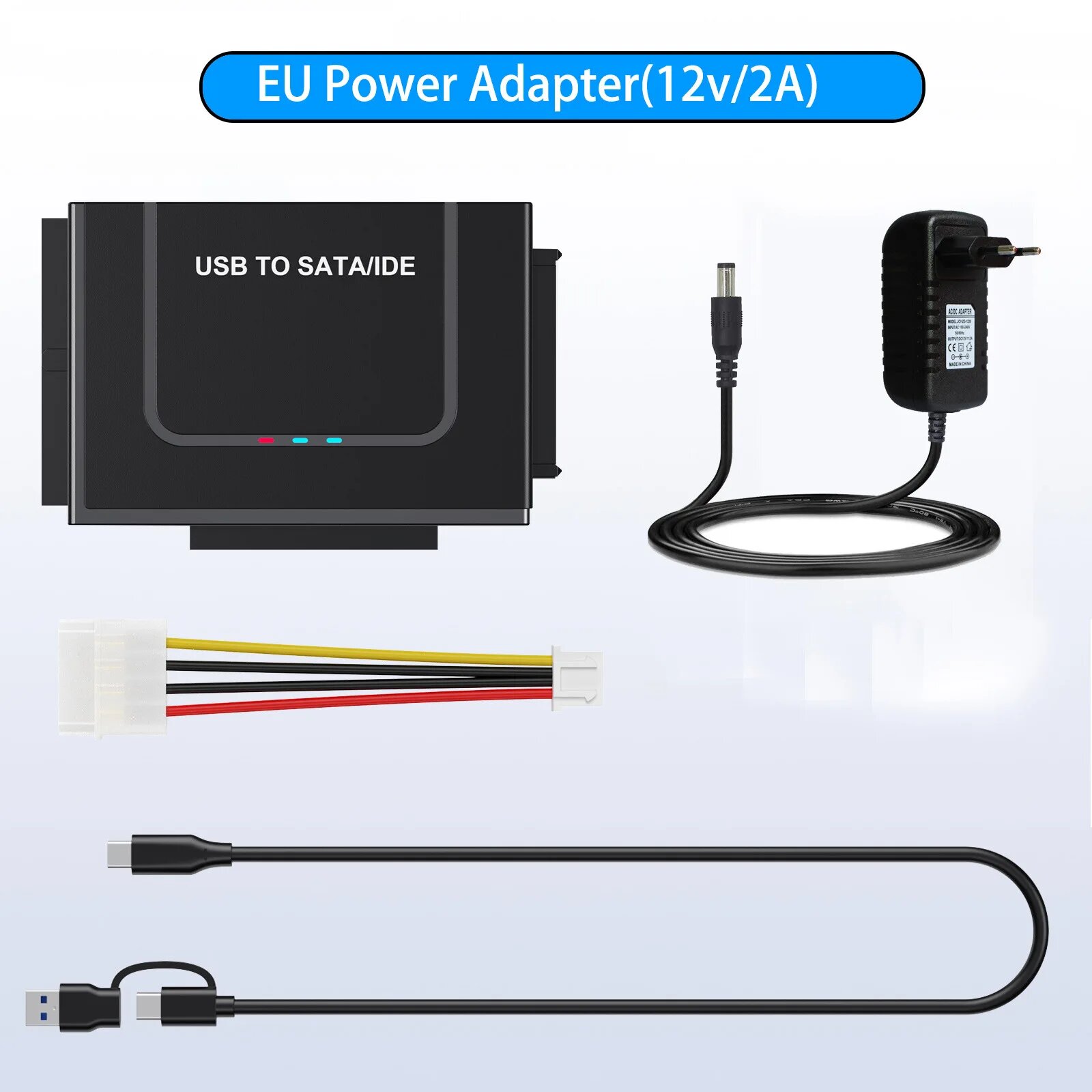Адаптер SATA/IDE на USB 3.0 JoniSerl EU Adapter