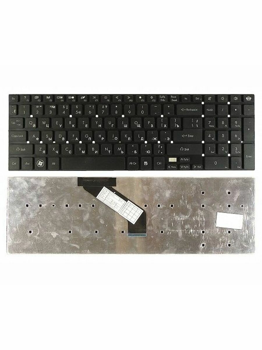 Клавиатура для ноутбука Packard Bell LS11, Gateway NV55, NV75 черная