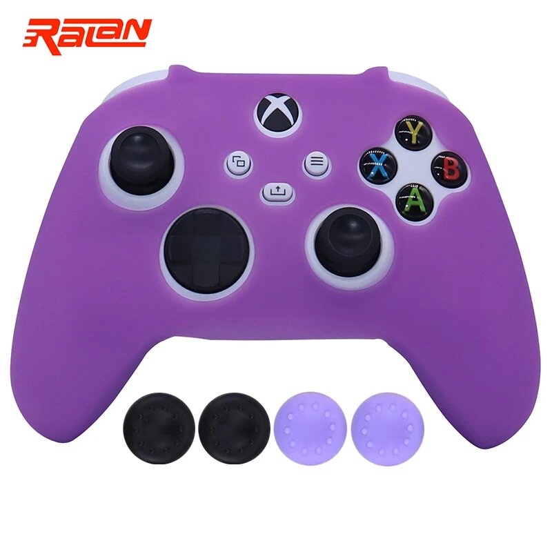 Розовый силиконовый чехол для геймпада Xbox Series S X фиолетовый