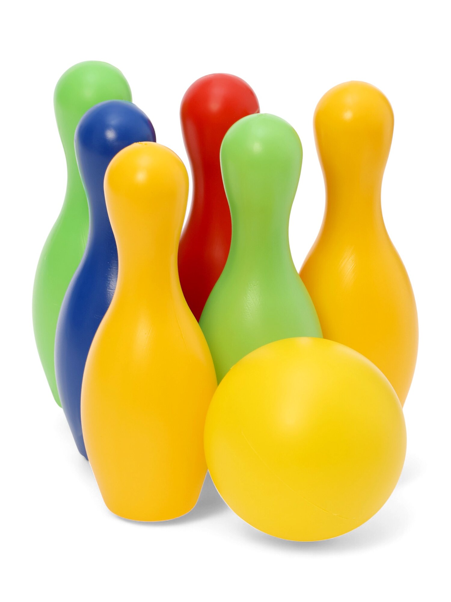 Боулинг детский, набор: 6 кеглей 21×7 см, 1 мяч d=6.5 см