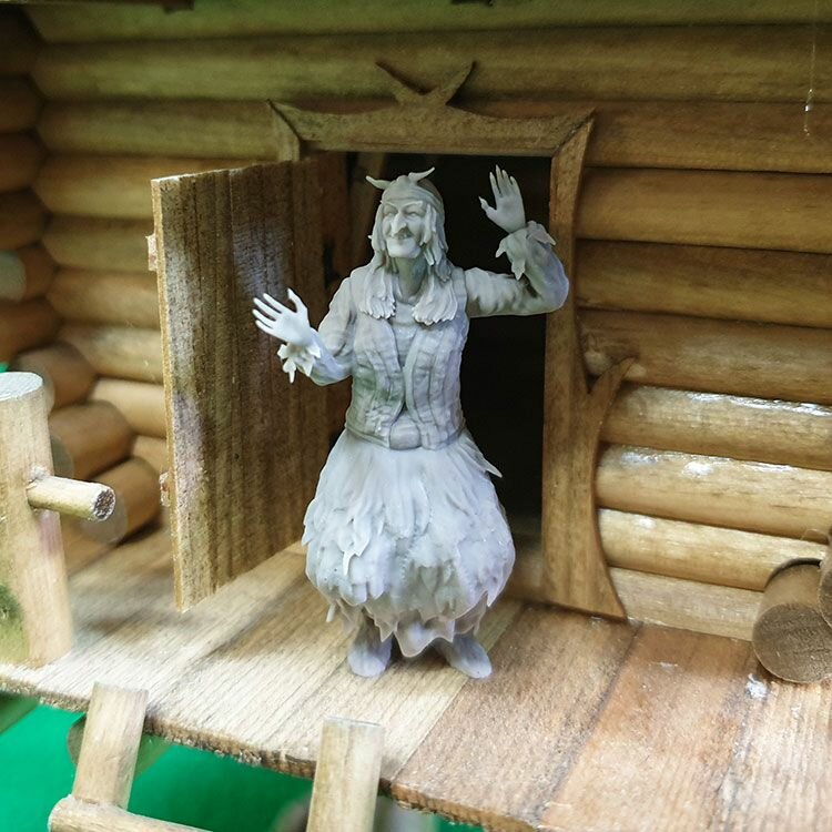 6001 Фигурка "Баба Яга", 1:35, СВ Модель