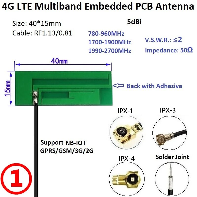 5 шт. Многодиапазонная антенна 4G LTE для CPE