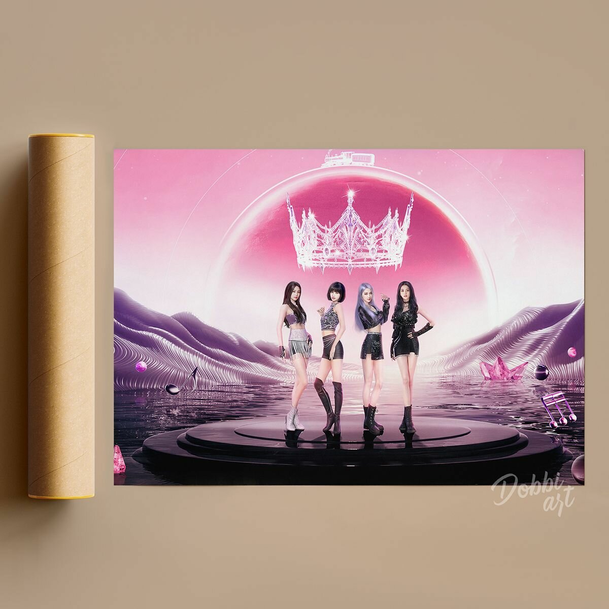 Постер Blackpink Pubg 40х50 см без рамы/ Блэкпинк, Пабг, Kpop/ Плакат для интерьера, в подарок