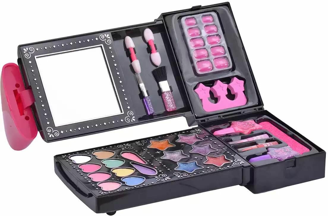 Набор детской косметики КНР помады, тени для век, 1 кисть,1 зеркало