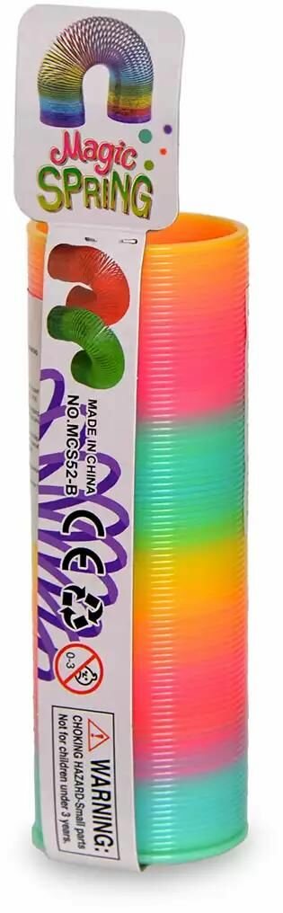Пружинка-радуга КНР антистресс, от 3 лет, пластмассовая, 90 г