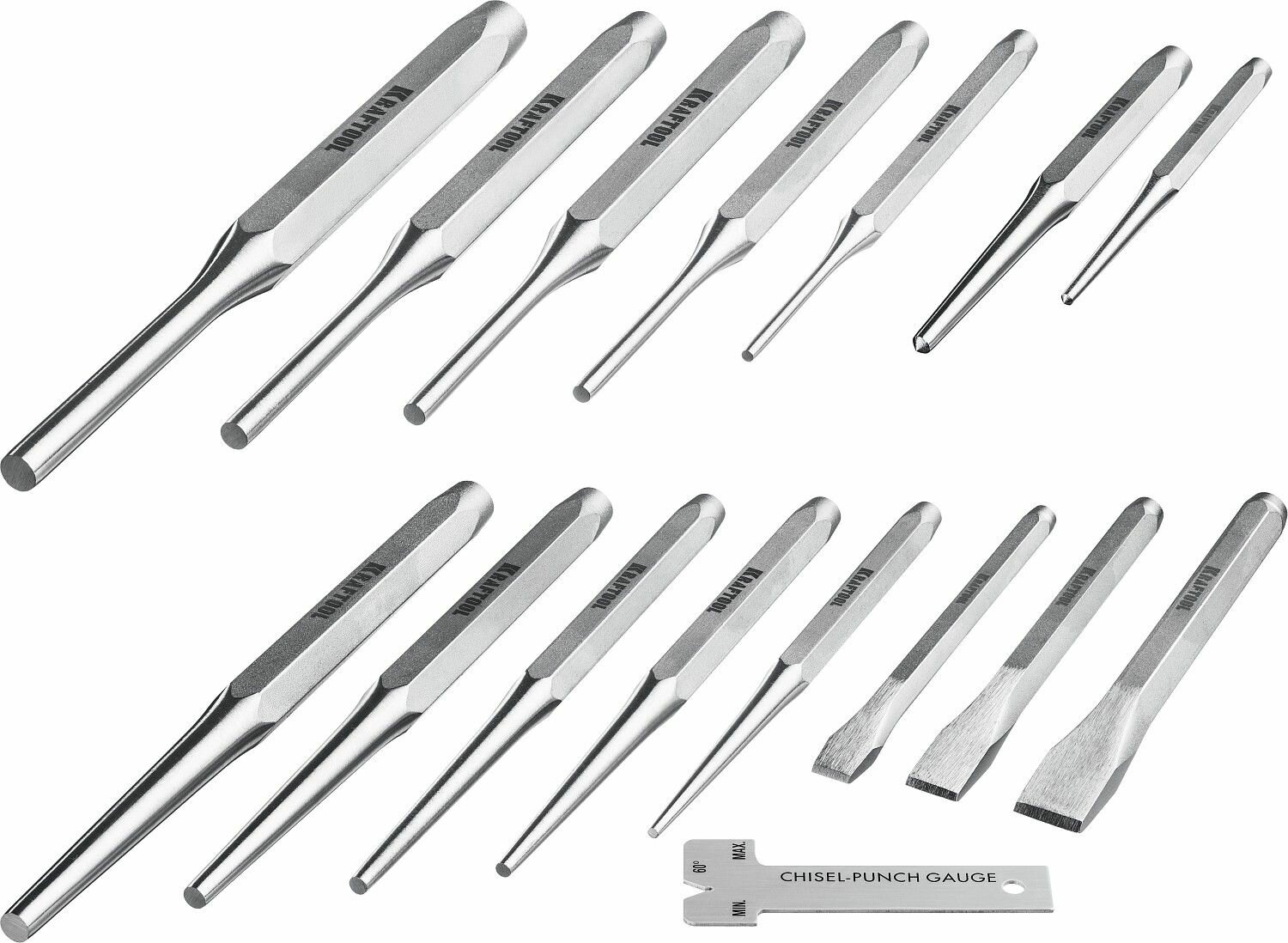 Набор зубил и кернеров KRAFTOOL Grand-15, 15 предметов 21075-H15