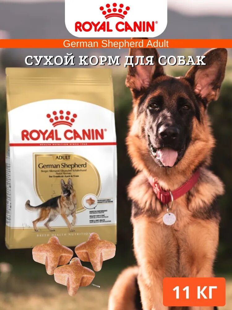 Royal Canin German Shepherd Adult Сухой корм для собак породы Немецкая Овчарка 11 кг