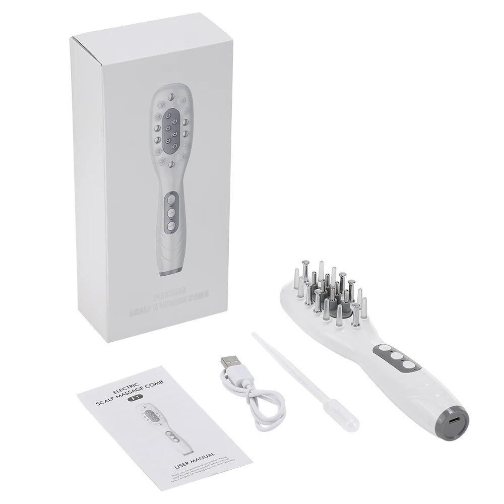 Массажная расческа Ms.Dear с LED-светом для роста волос