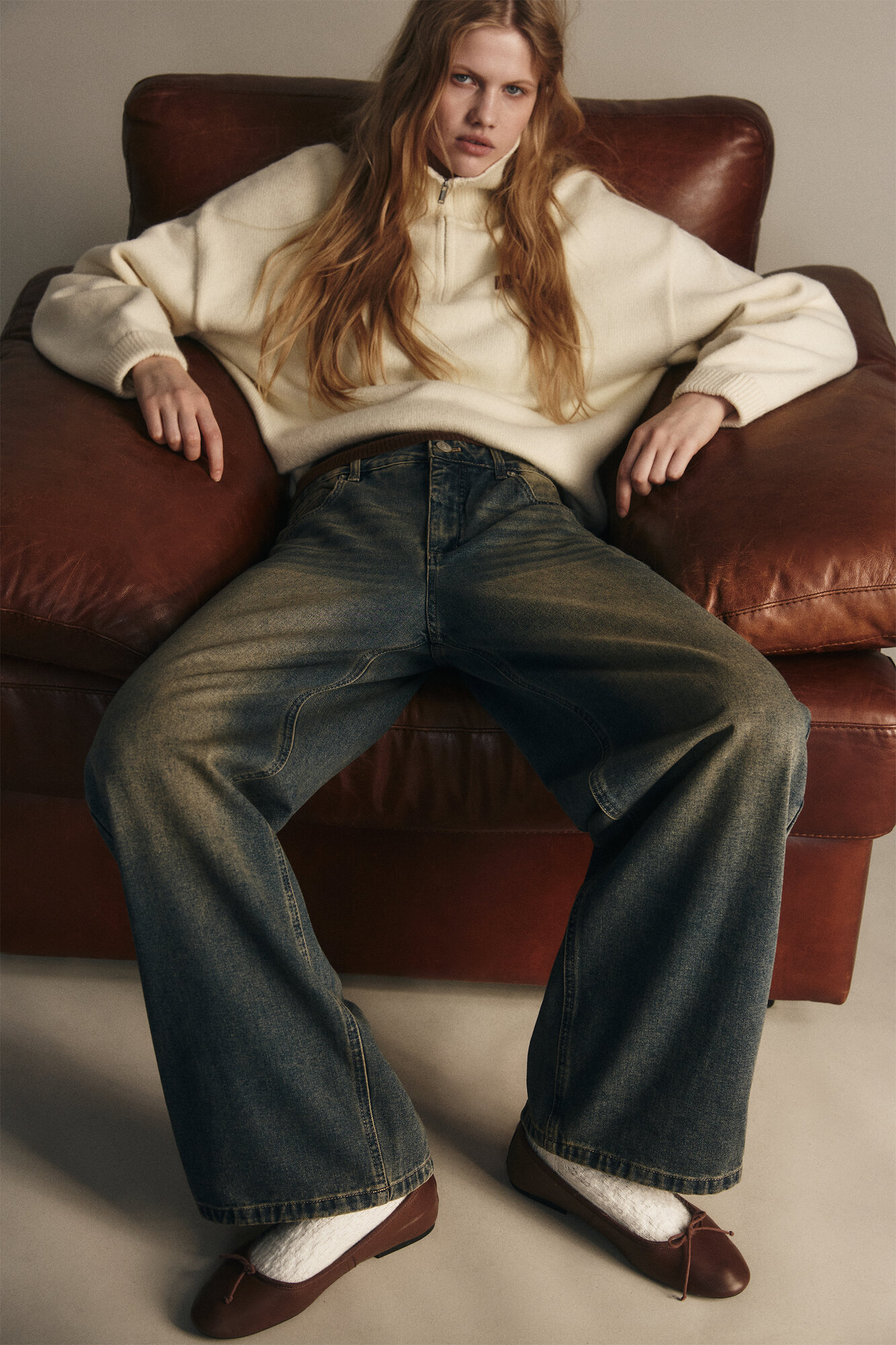 Джинсы багги Woman Mix&Match 