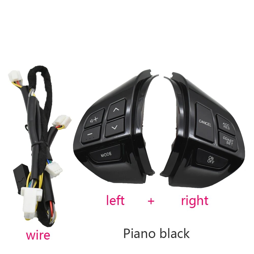 Переключатель круиз-контроля, кнопки на руле для телефона с громкостью аудиосистемы ASX Outlander XL 2007-2012 гг, ASX-Piano black