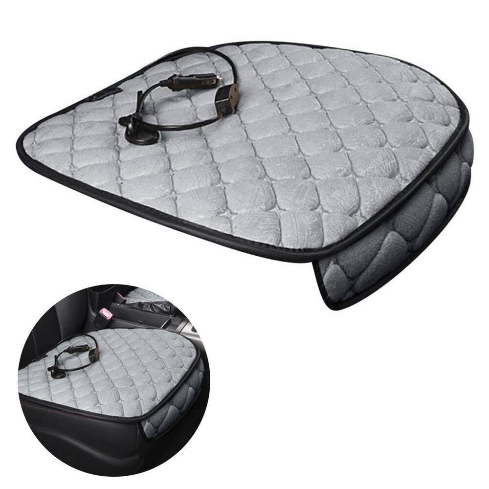 Универсальный электрический подогреватель для автомобильного сиденья с подогревом, подогреваемая подушка для автомобильного сиденья, подогрев сиденья, авто, зимний, теплый, серый