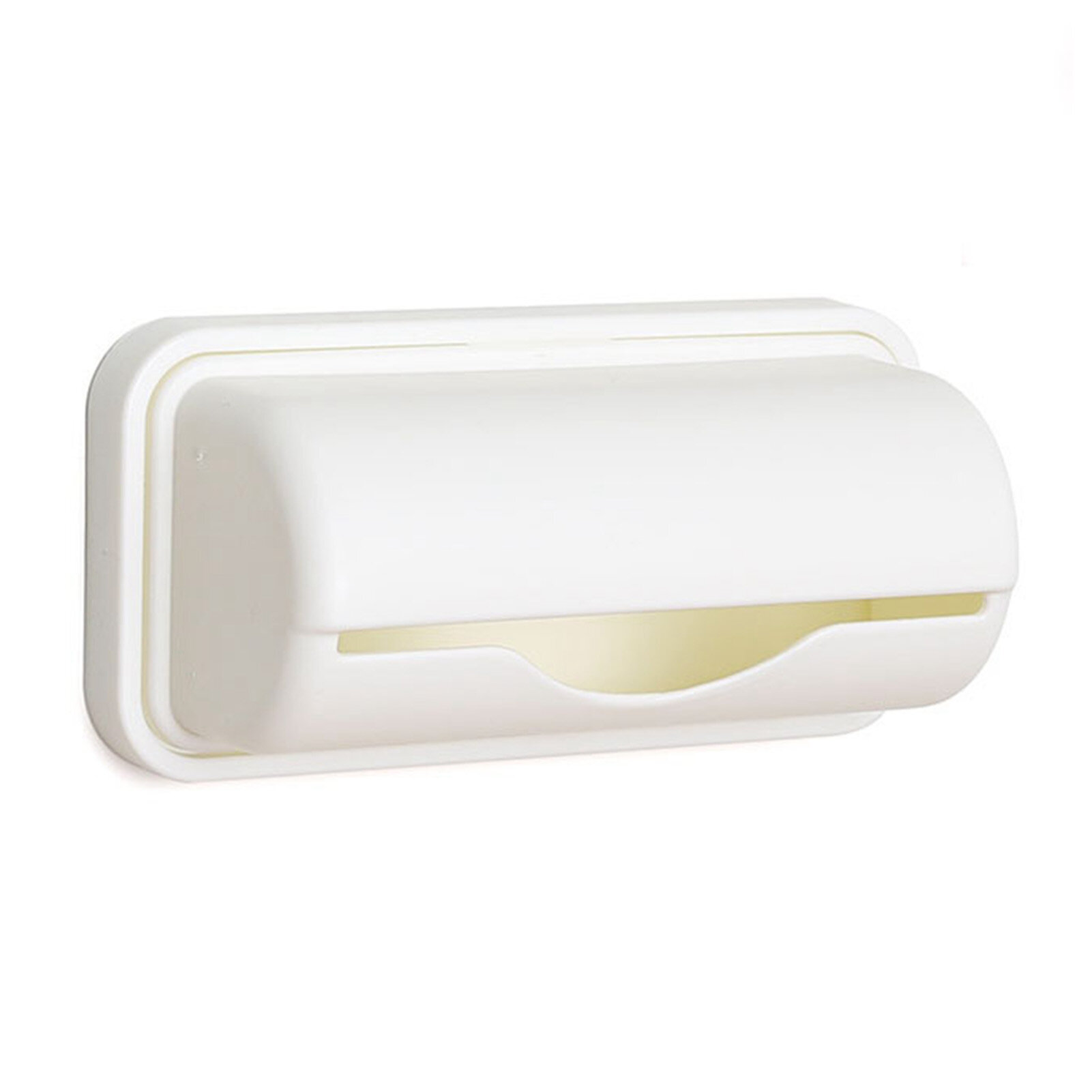 Пластиковый держатель для мешков без сверла для домашнего использования, автоматический диспенсер для мусорных мешков с фиксатором мешка