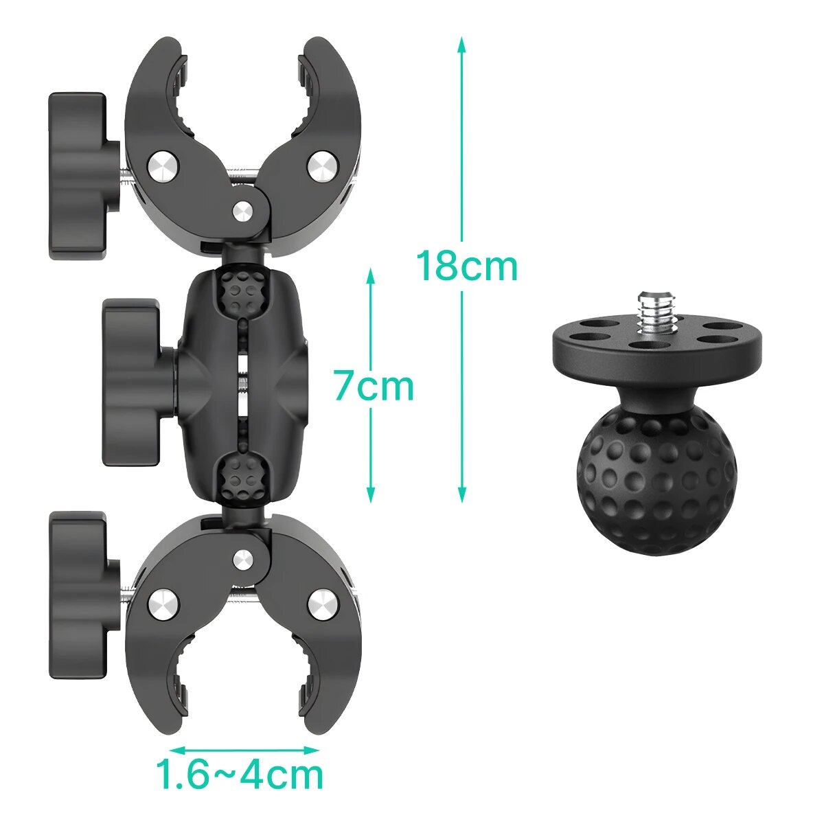 Панорамная селфи-палка HONGDAK для велосипеда и мотоцикла 18cm and adapter