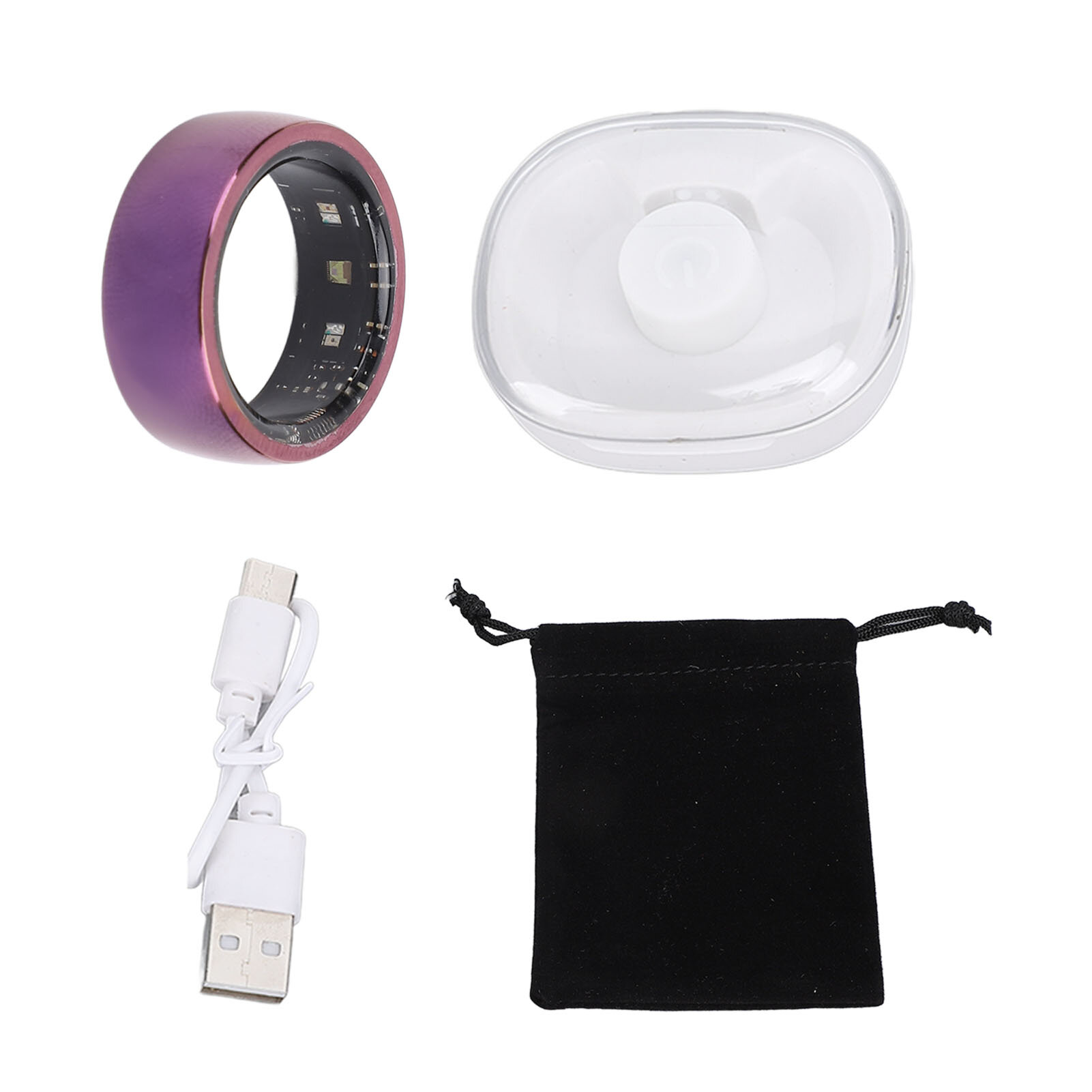 Smart Ring Health Tracker Multifunctional Water Resistant Remote Control Gesture Photography 10 Size