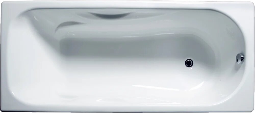 Чугунная ванна Универсал Сибирячка 180x80, на ножках, 285 л, пристенная, прямоугольная, белая, с подлокотниками, в современном стиле