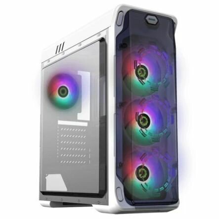Компьютерный корпус GameMax StarLight FRGB WT (StarLightFRGBWT) белый - Mid Tower, Micro-ATX, Mini-ITX, Standard-ATX, USB 2.0 Type-A