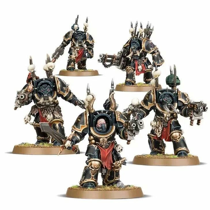 CHAOS SPACE MARINE TERMINATORS / Вархаммер 40к смола / Warhammer 40000 миниатюры