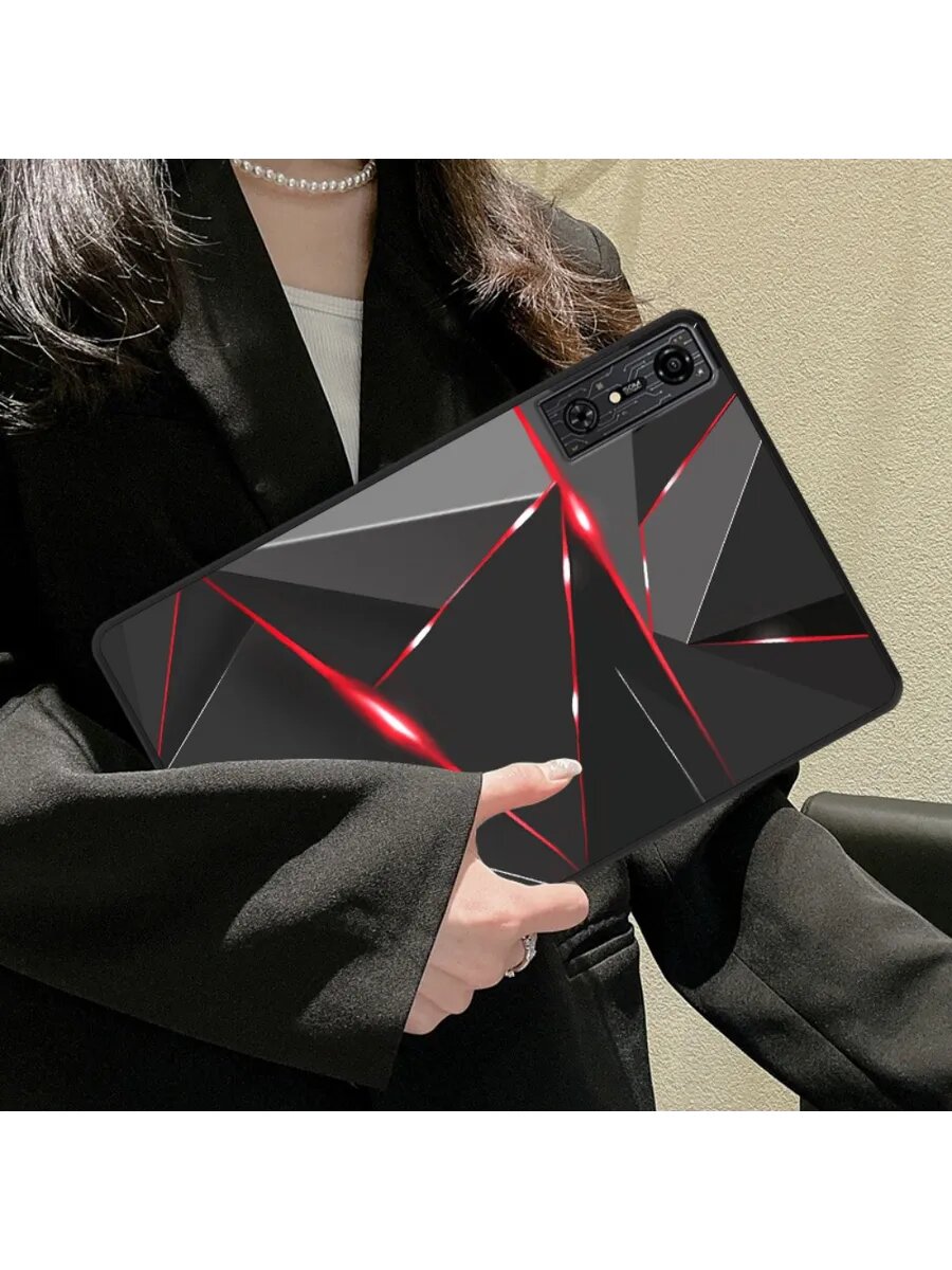 Чехол для планшета, совместимый с ZTE Nubia Red Magic Gaming Tablet 3 Pro 9.06 дюймов, TPU легкая обложка с красным лучом, анти-царапины, ударопрочный