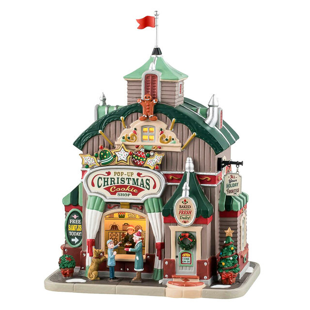 Магазин Рождественского печенья Pop-Up 25*18 см, подсветка, Lemax, 45248-lemax