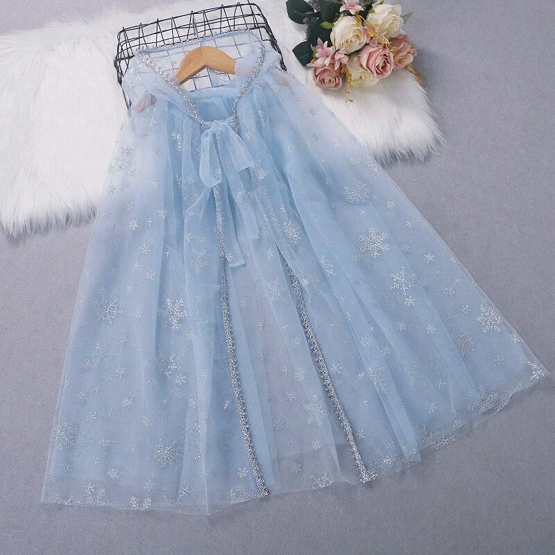 Детский плащ HONEYS-BYE из полиэстера Светло-голубой, Tie Style as pic b