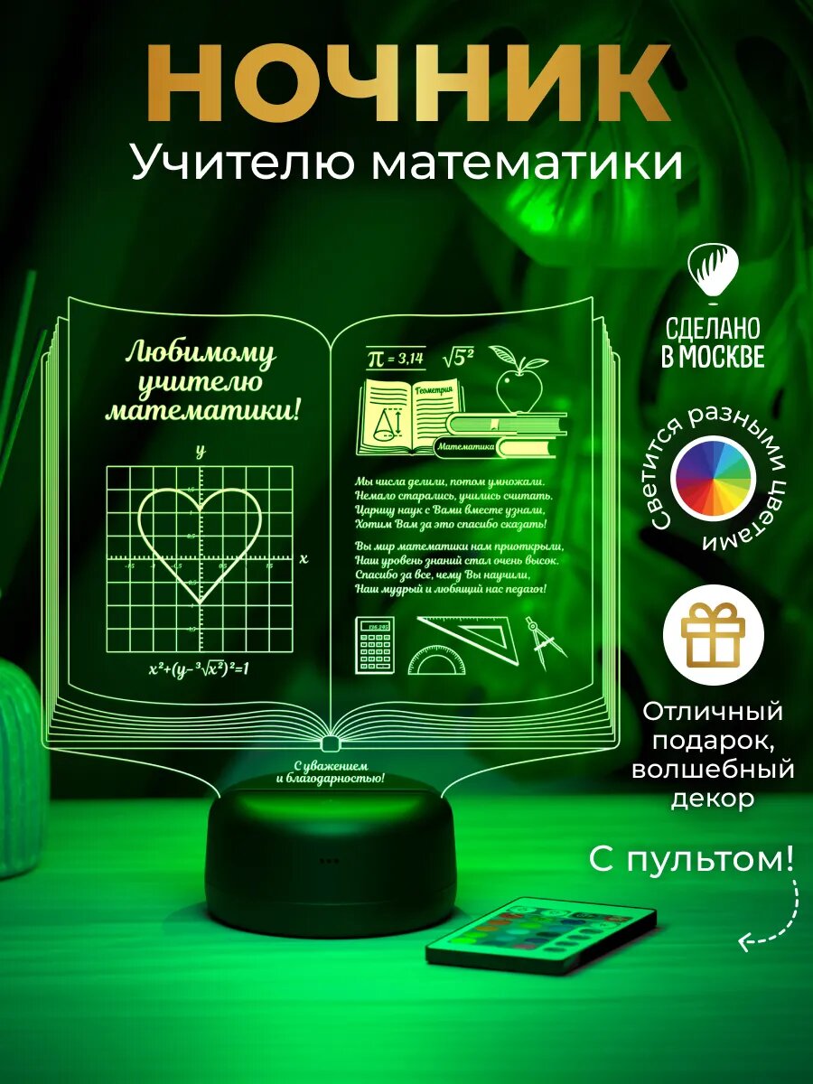 Ночник Учителю математики