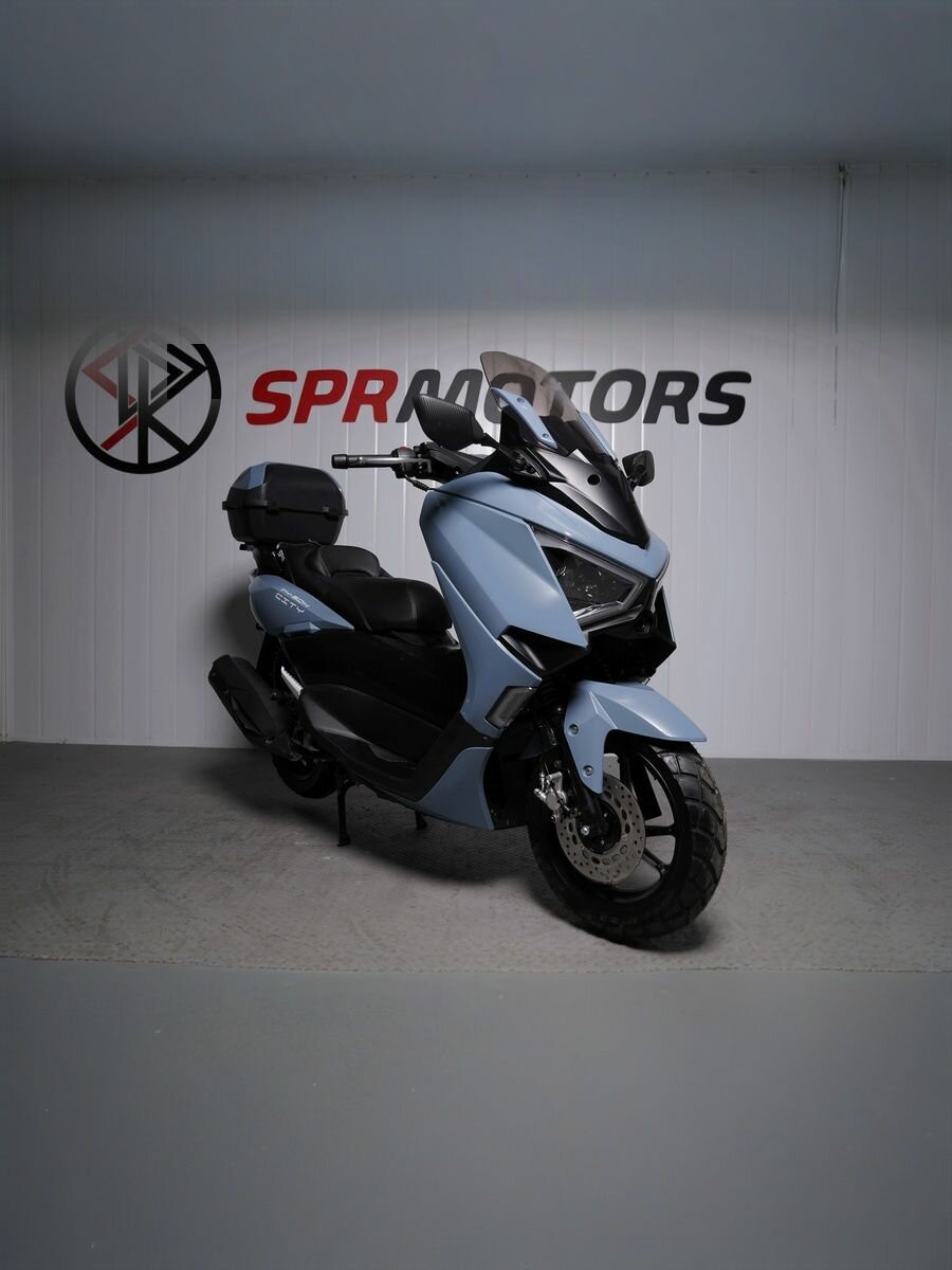 Скутер 49сс CITY MAX, серый, в собранном виде, (с кофром), без ПТС