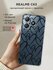 Чехол на Realme C63 / Реалми С63 с принтом "Hearts doodle black 1"