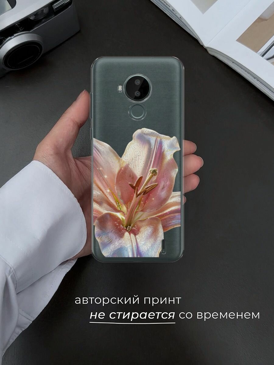 Чехол на Nokia C30 / Нокия C30 с принтом "Волшебная лилия" — фото 1