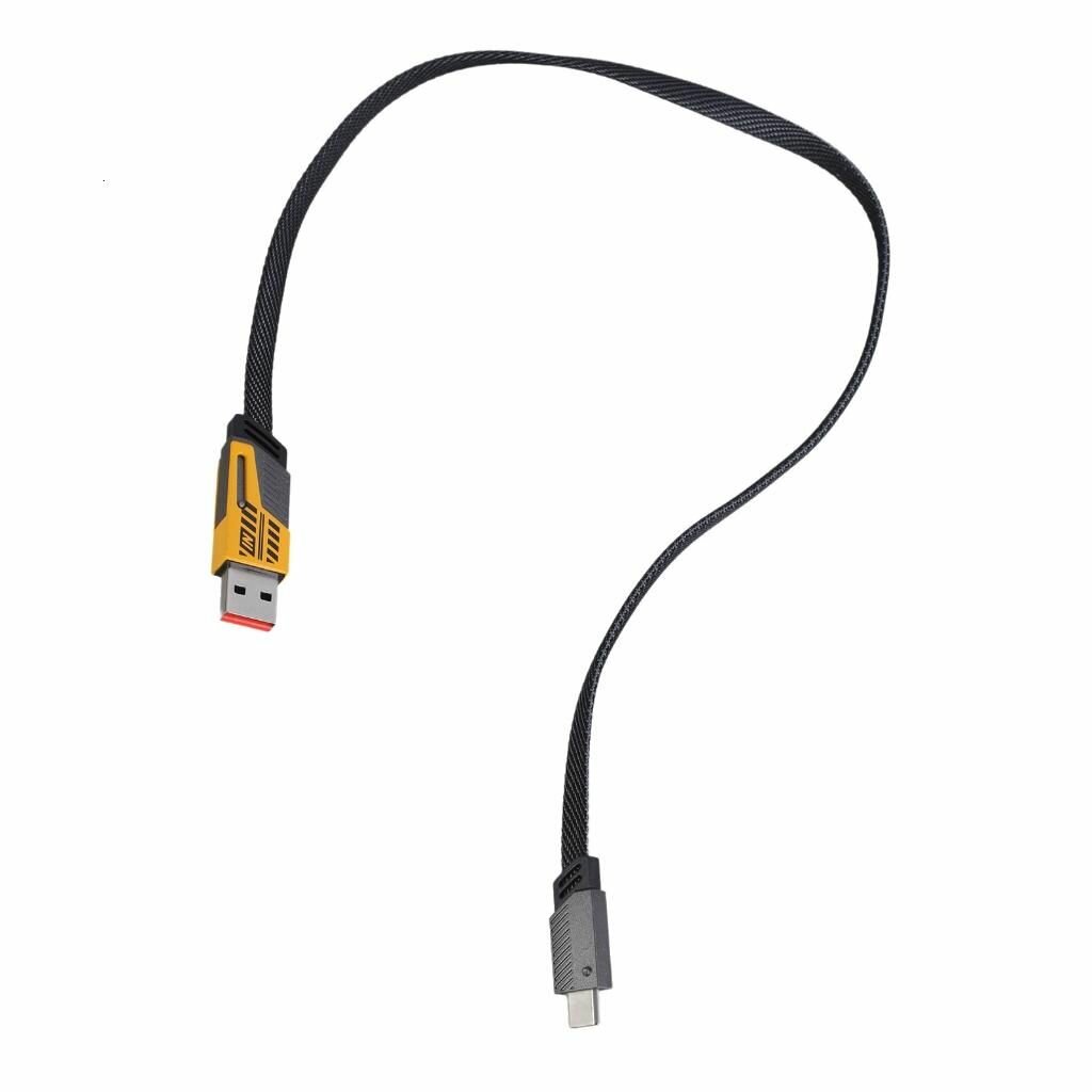 Кабель быстрой зарядки 65W Type C + USB для передачи данных 2-в-1, 0.5m