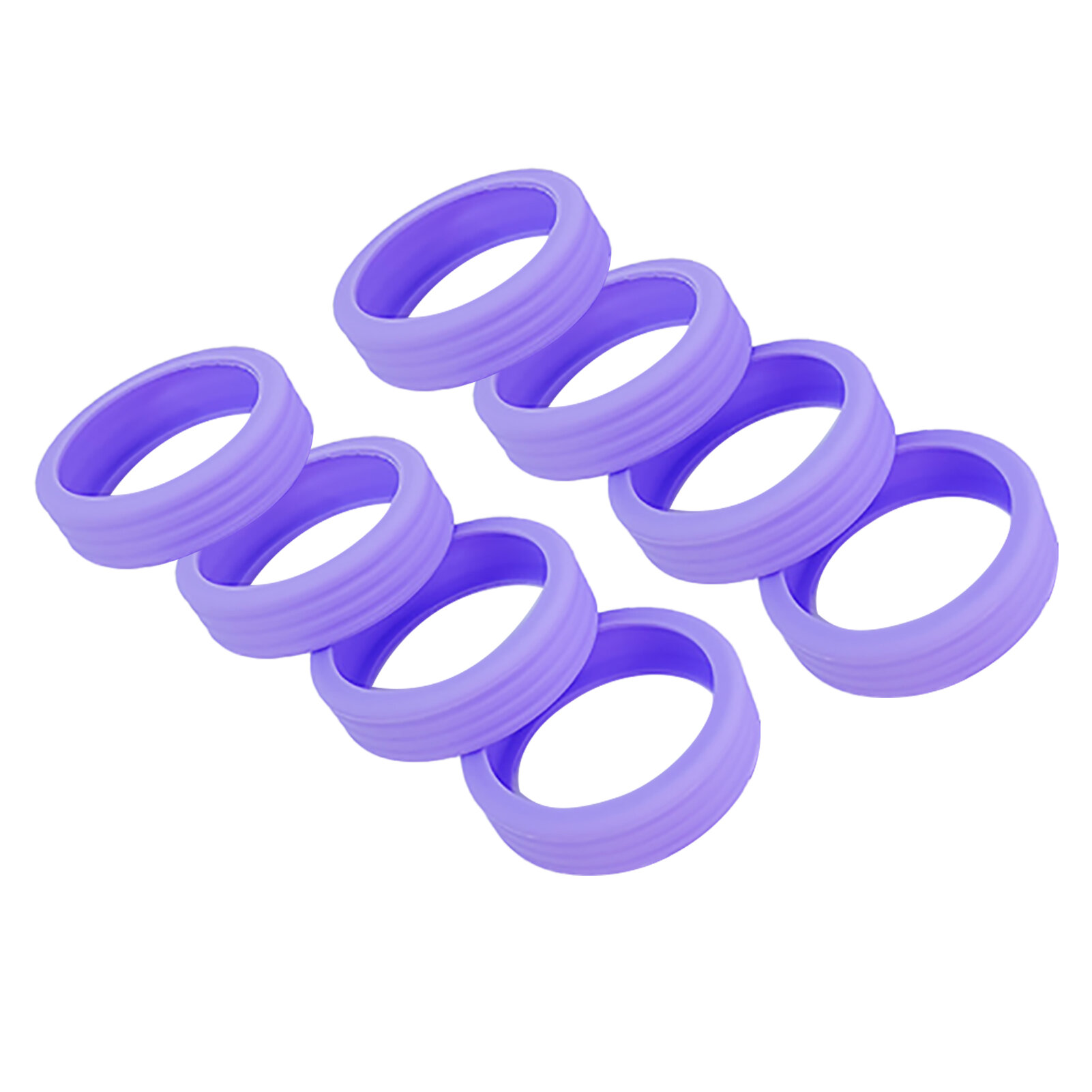 8 чехлов на колеса чемодана, силиконовые, шумоподавляющие, защитные чехлы на колеса чемодана, фиолетовые