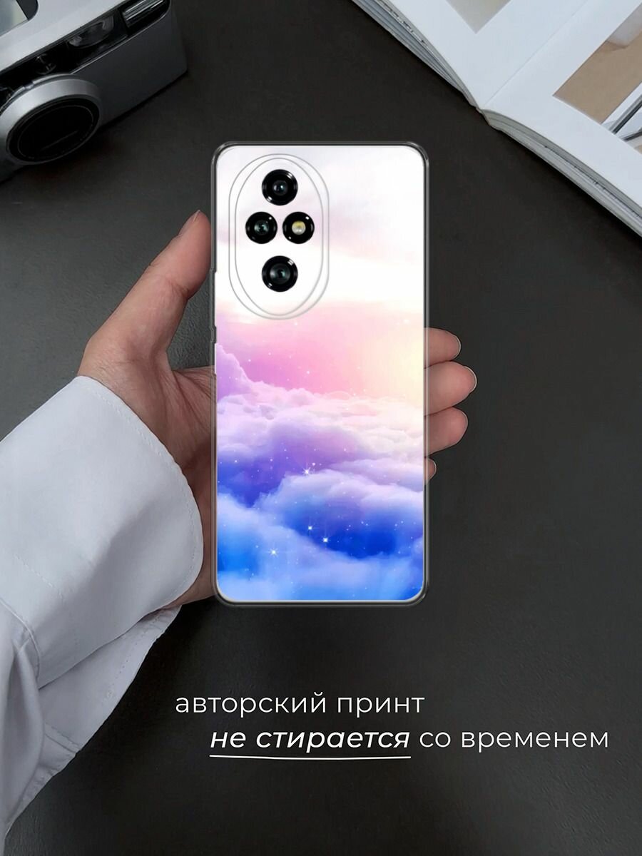 Силиконовый чехол на Honor 200 Pro / Хонор 200 Про с принтом "Небеса" — фото 1