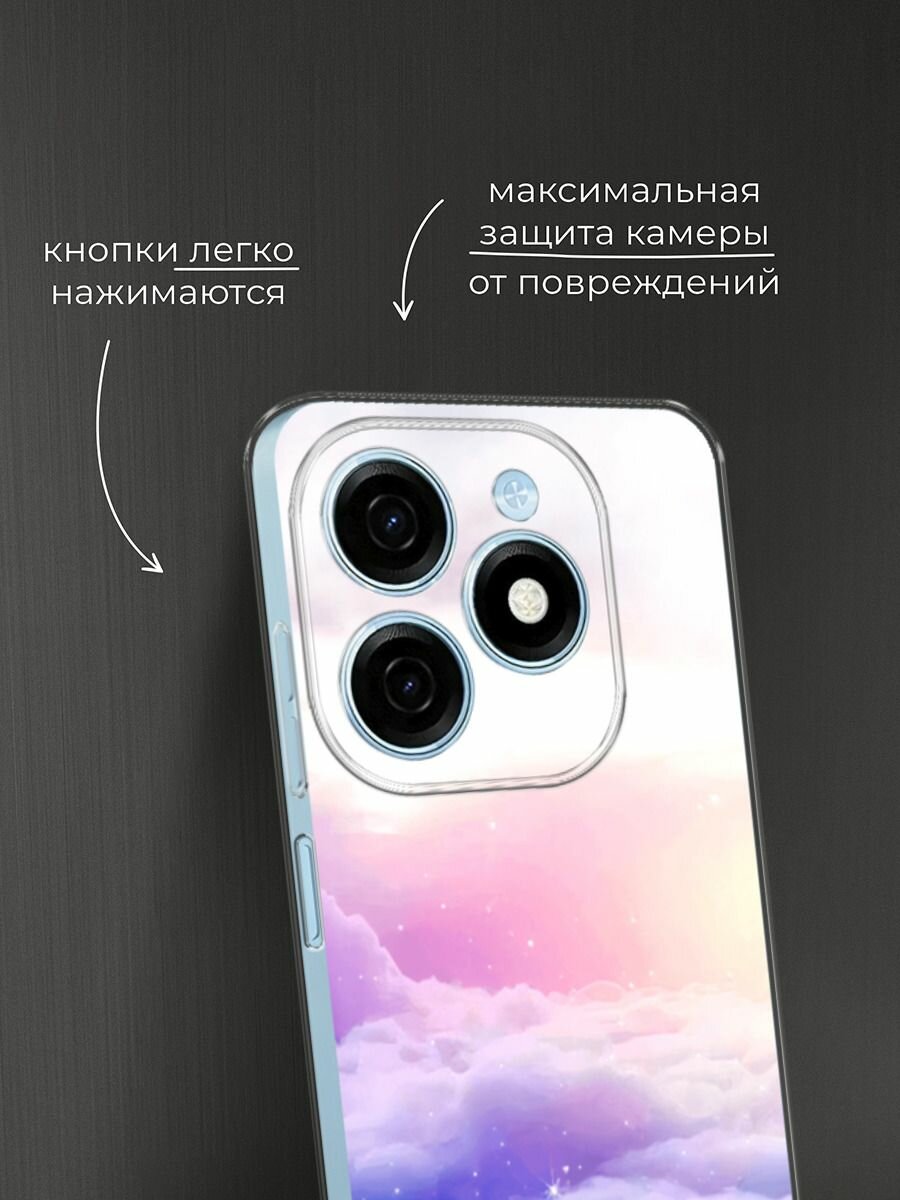 Силиконовый чехол на Tecno Spark 20 / Текно Спарк 20 с принтом "Небеса" — фото 1