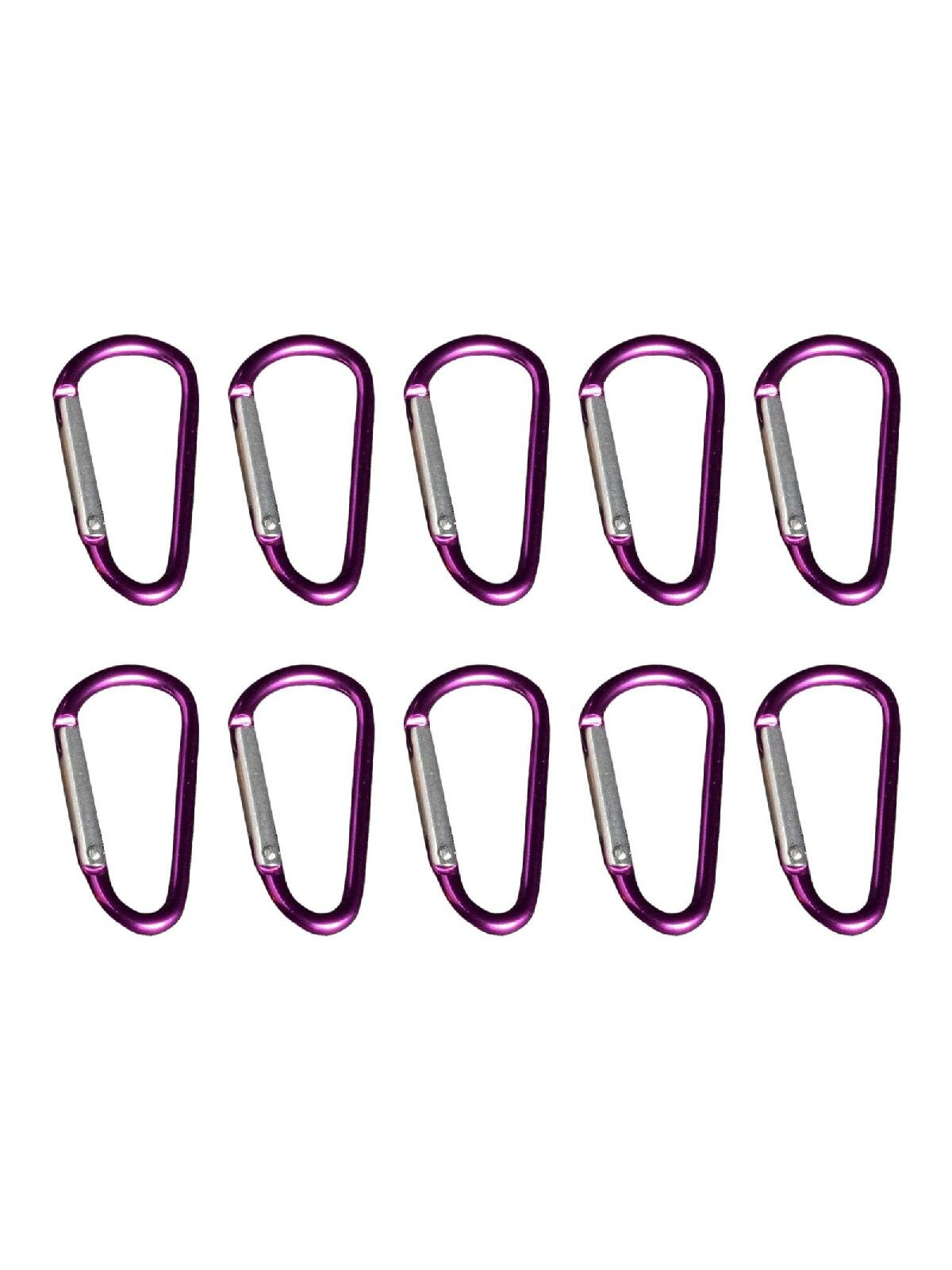 10шт Больших Прочных Карабинов Маленькие Брелки-карабины Комплект Карабинов Клип