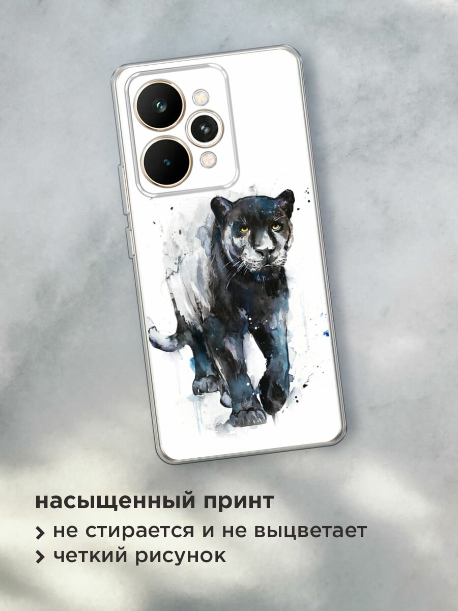 Чехол на Realme 15 Pro / Реалми 15 Про с принтом "Пантера арт 3" — фото 1