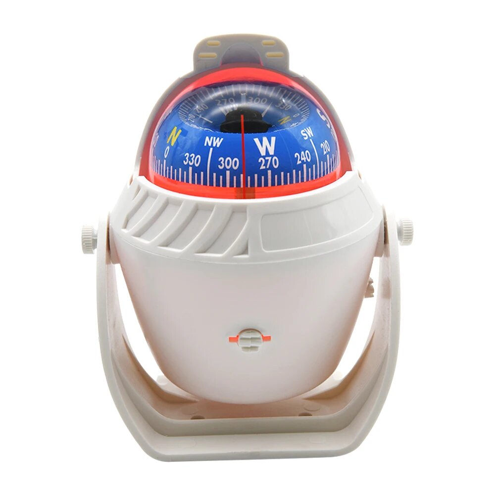 Морской навигационный компас, черный с электронной светодиодной подсветкой, электронный морской поворотный морской компас для морской лодки 12 В