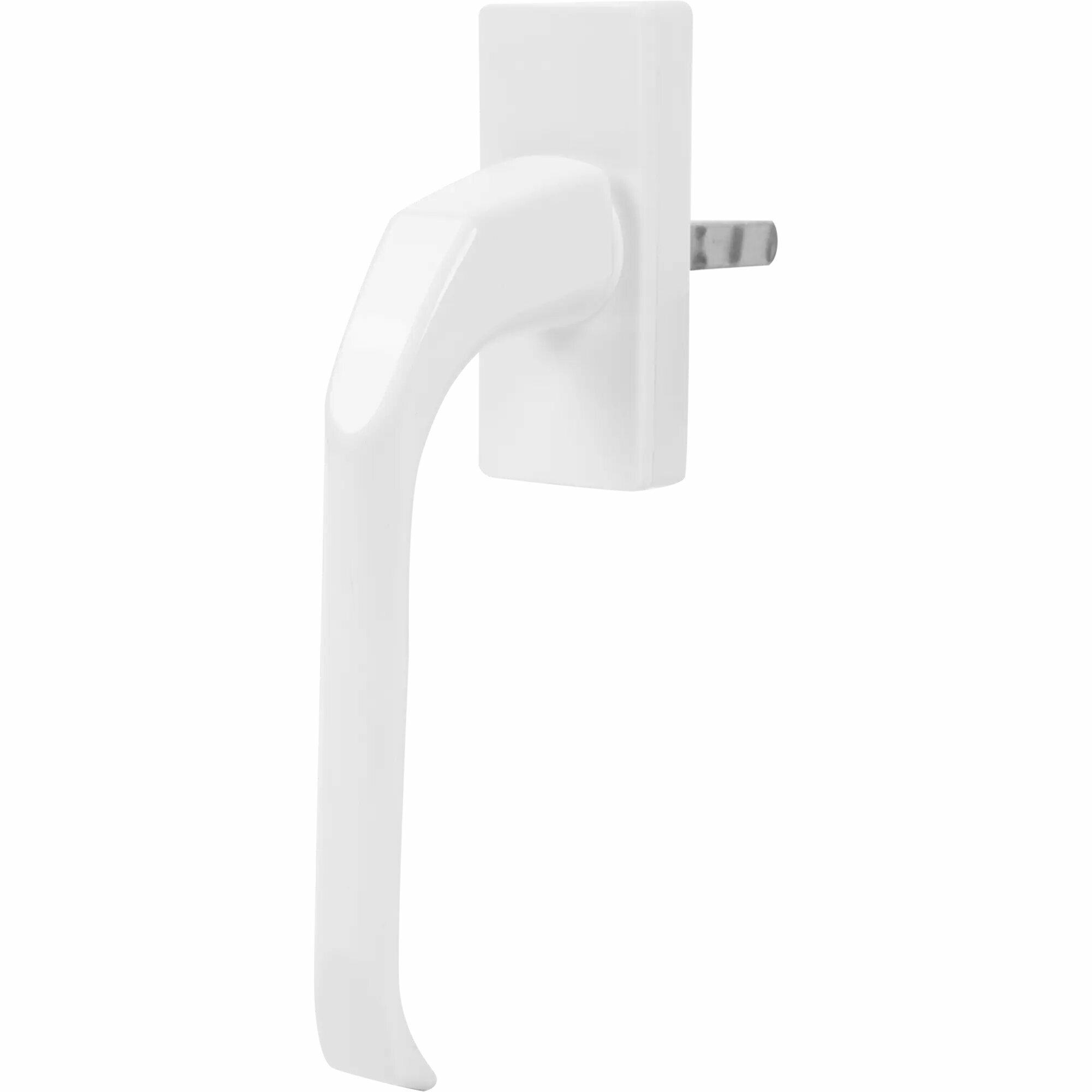 Ручка металл белого цвета с винтами - мебельная ручка для шкафов, ящиков и дверей