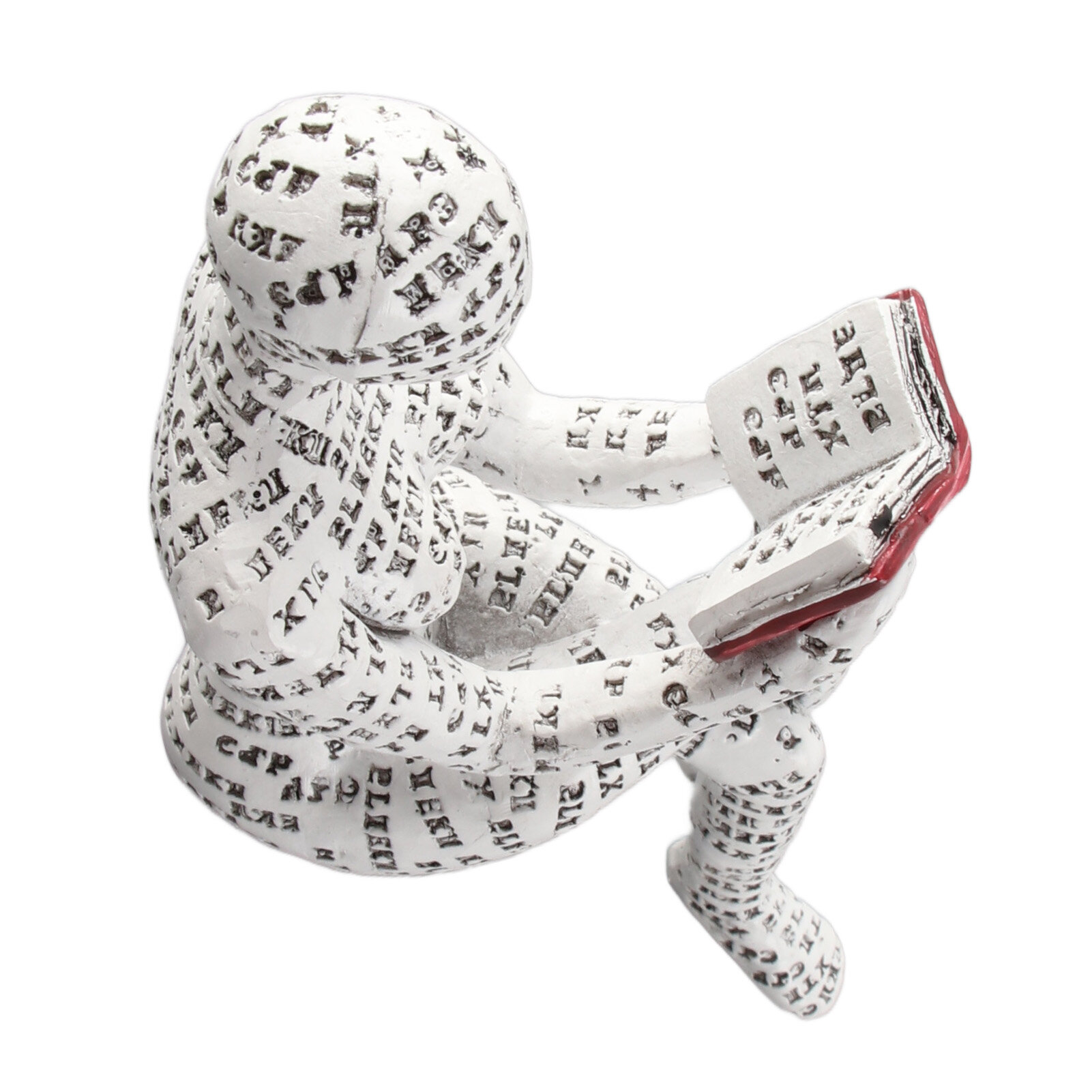 Винтажная читающая женская фигурка из целлюлозы, читающая леди, декор книжной полки, статуя из смолы, поделки, подарки, фигурки для домашней библиотеки, офиса, рабочего стола