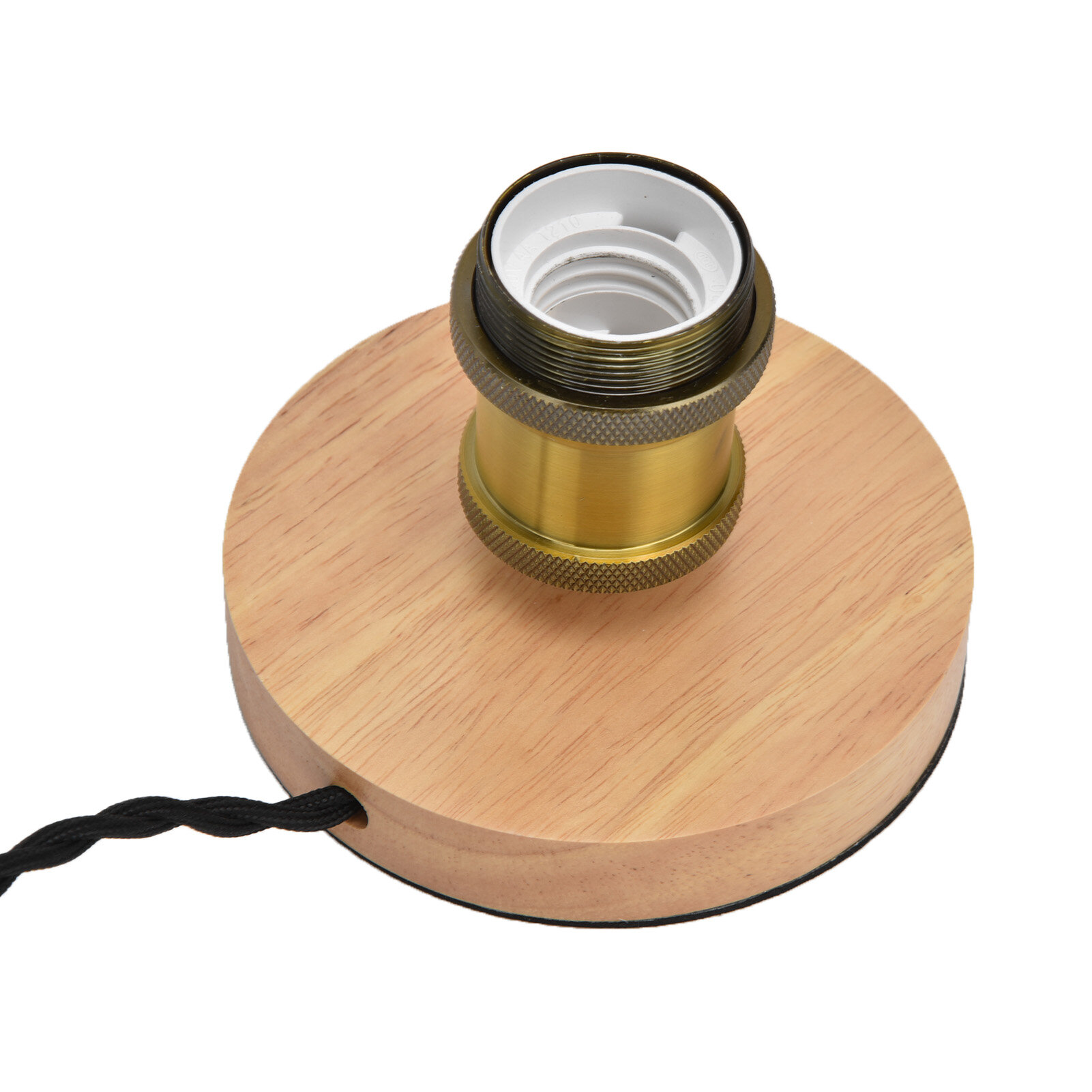 Патрон для лампы Винтажный деревянный держатель лампы с кнопкой регулировки яркости для лампы E27/E26, светильник для дома, спальни, ЕС, 110 240 В