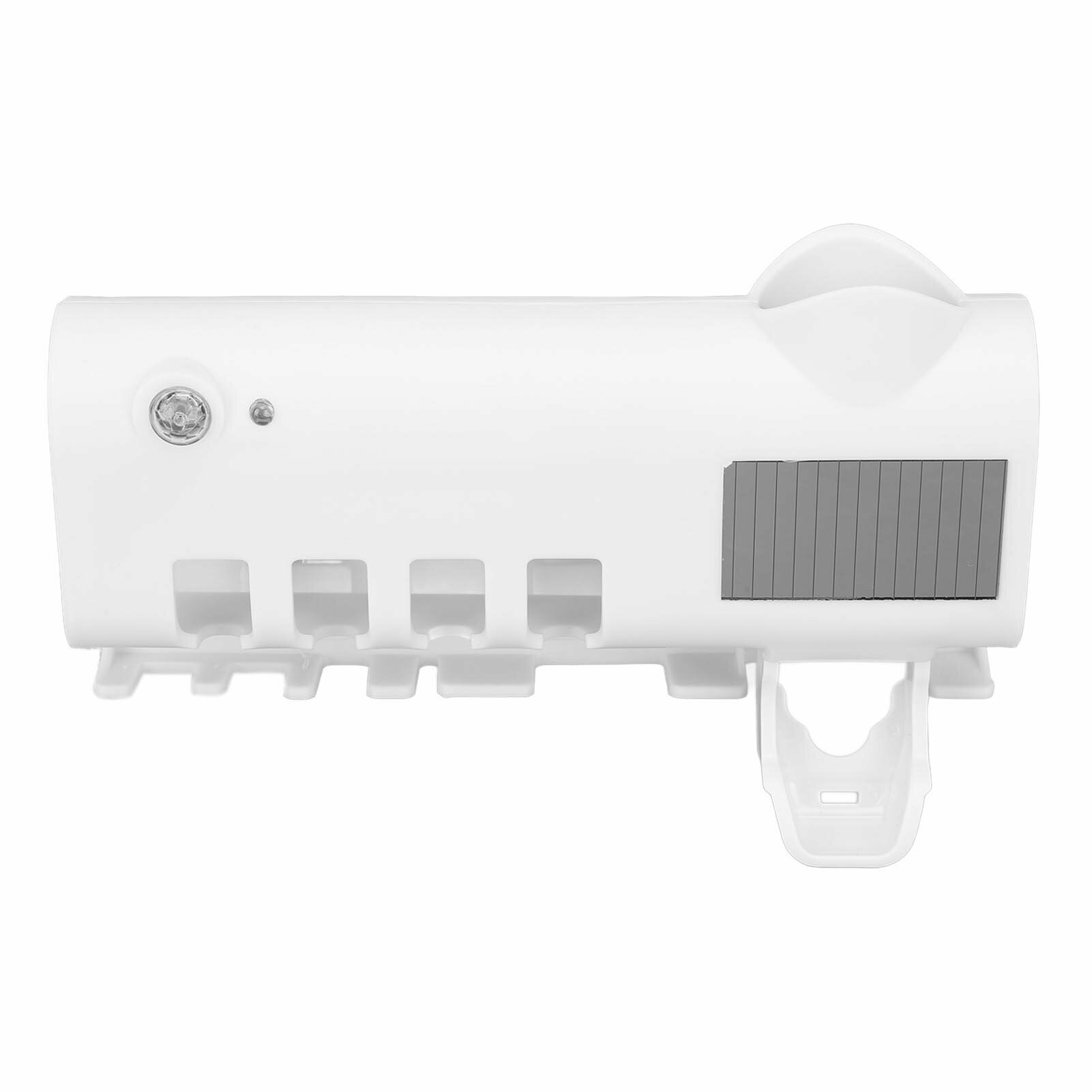 УФ-держатели для зубных щеток Настенное крепление для хранения зубных щеток с дозатором зубной пасты Аксессуары для ванной комнаты для душа Белый