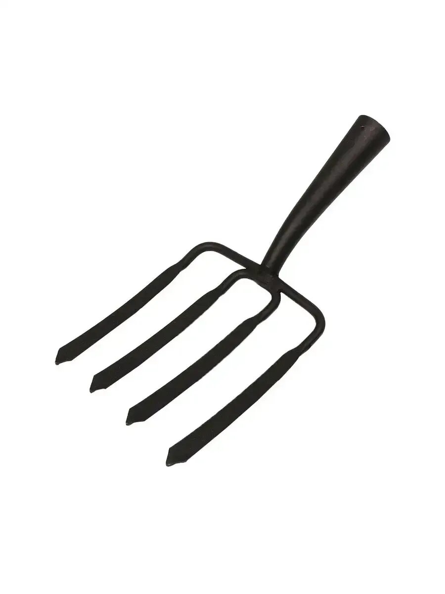 Вилы садовые 4-рогие, тулейка 40 мм