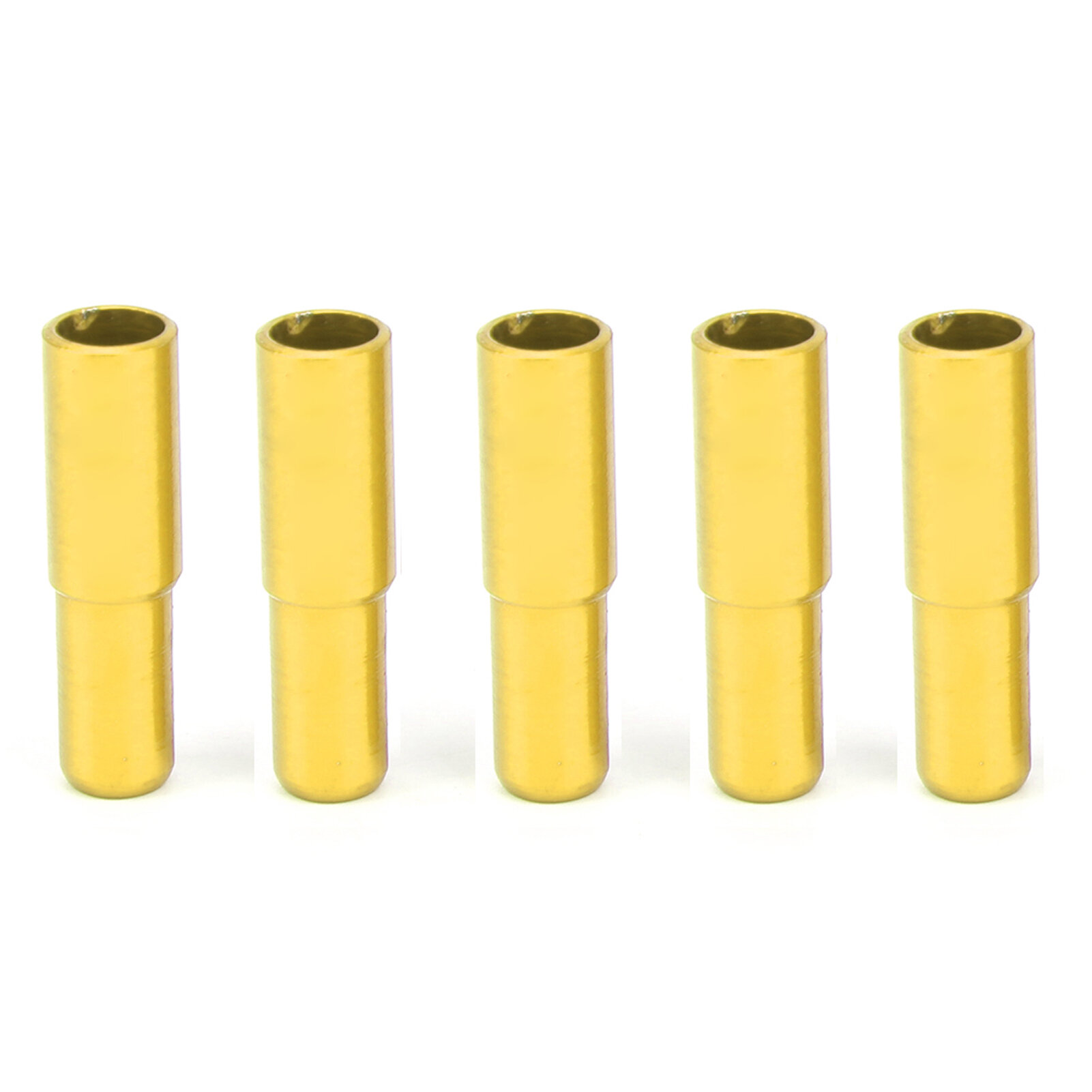 DUUTI 5 шт, колпачки для велосипедного тормозного троса из алюминиевого сплава для 5 мм троса, тормозные тросы, аксессуары, золото