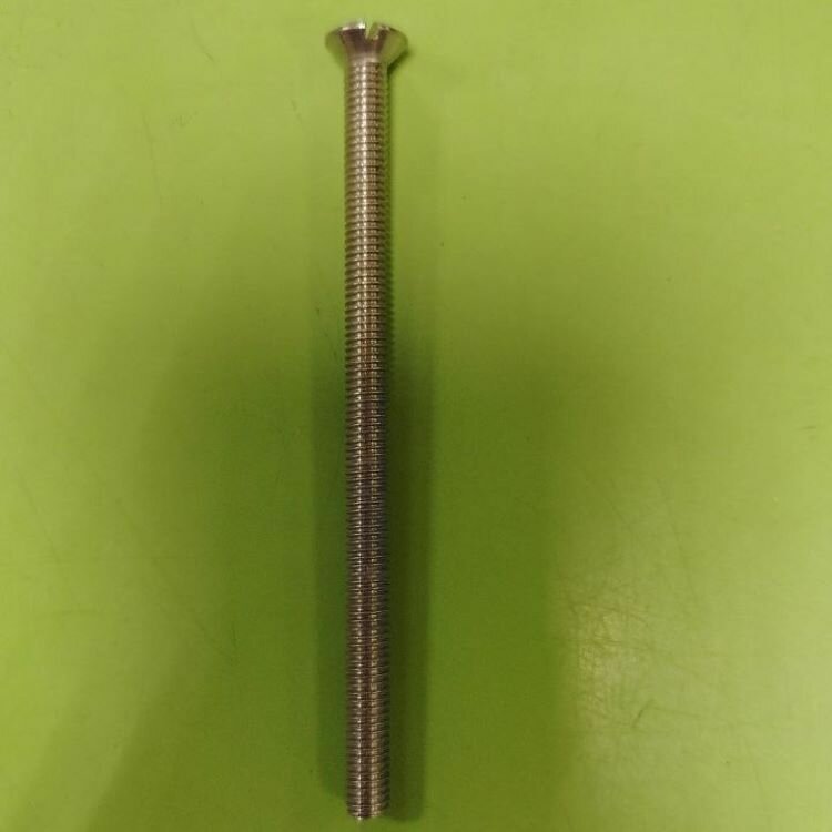 Винт с полукруглой головкой сифона раковины-мойки стальной М6х100мм М6100 анипласт